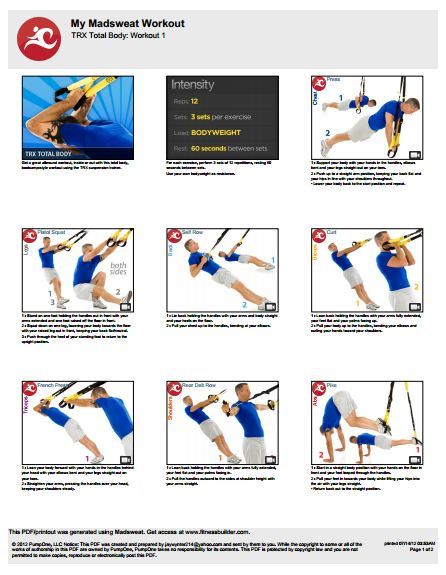 Printable Trx Workouts | EOUA Blog