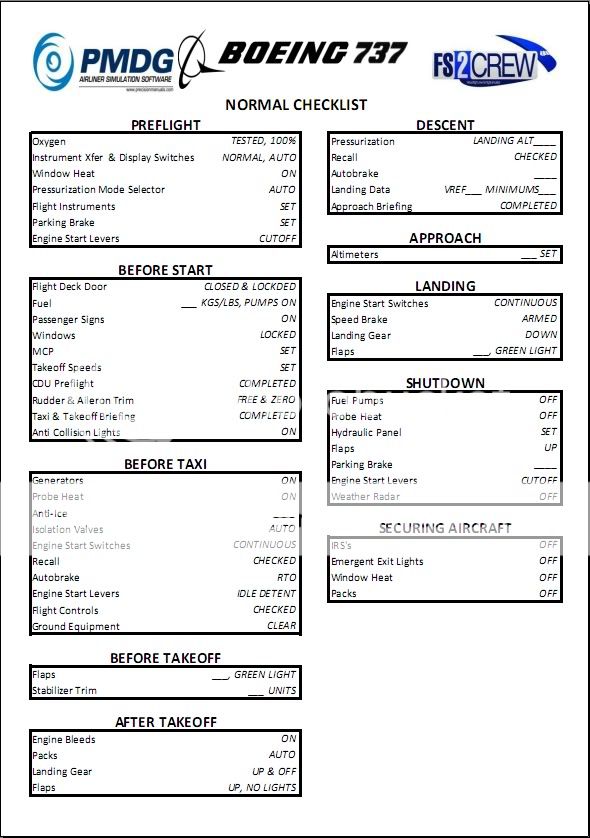 Download fs2crew pmdg 737 ngx checklist pdf | doughthylrinit1970のブログ
